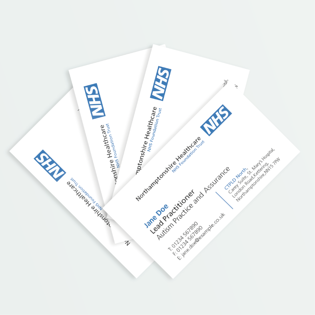 NHS Business Cards – amberlouisemiller – Graphic Designer