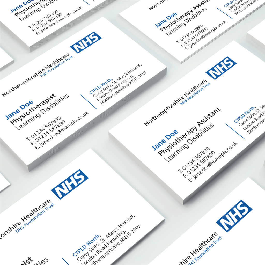 NHS Business Cards – amberlouisemiller – Graphic Designer